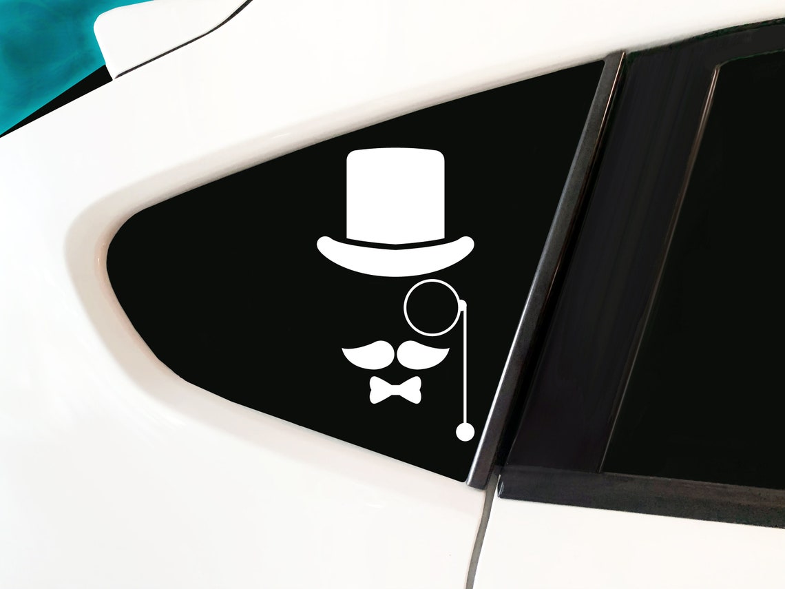 Dapper Gentleman Sir Face 3 Car Decal Laptop Decal Window - Etsy