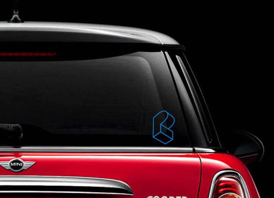 PL Pretty Lights Monogram Outlined Logo Decal Sticker, Car Decal ...