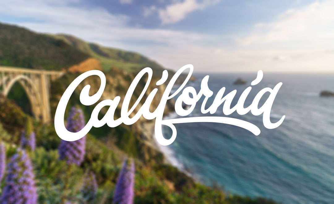 California State Decal Native | Native State Sticker | Home State Decal ...
