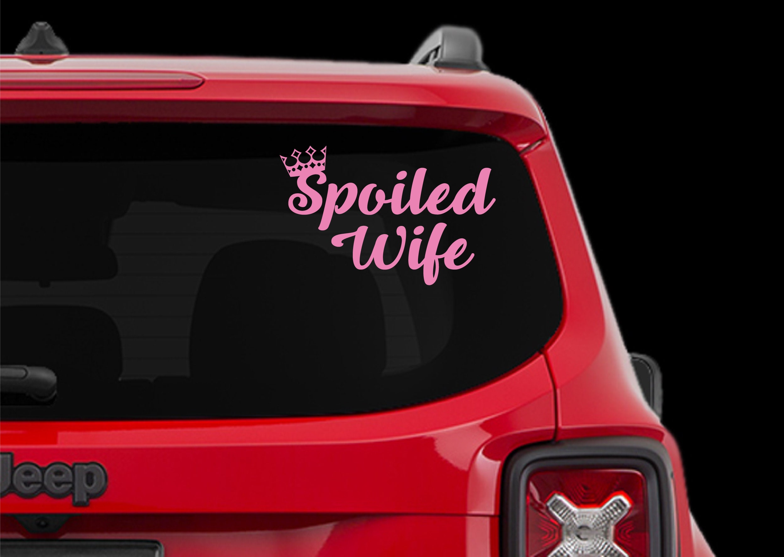 Spoiled Wife Car Decal Laptop Decal Marriage Decal Crown - Etsy