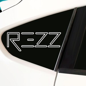 REZZ - Outlined Car Decal Vinyl EDM Dj Laptop Mac Phone iPhone Bumper ...