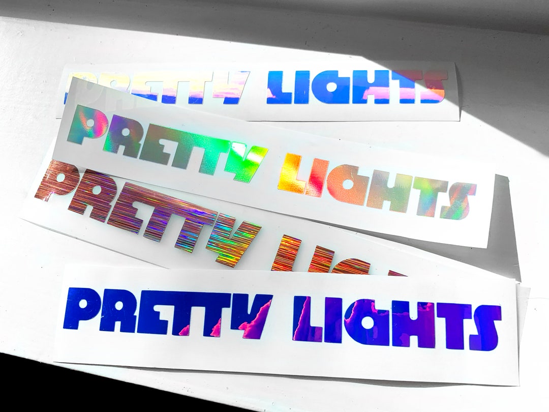 2024 NEW Logo!!! PL Pretty Lights Holographic Car Decal Vinyl EDM ...