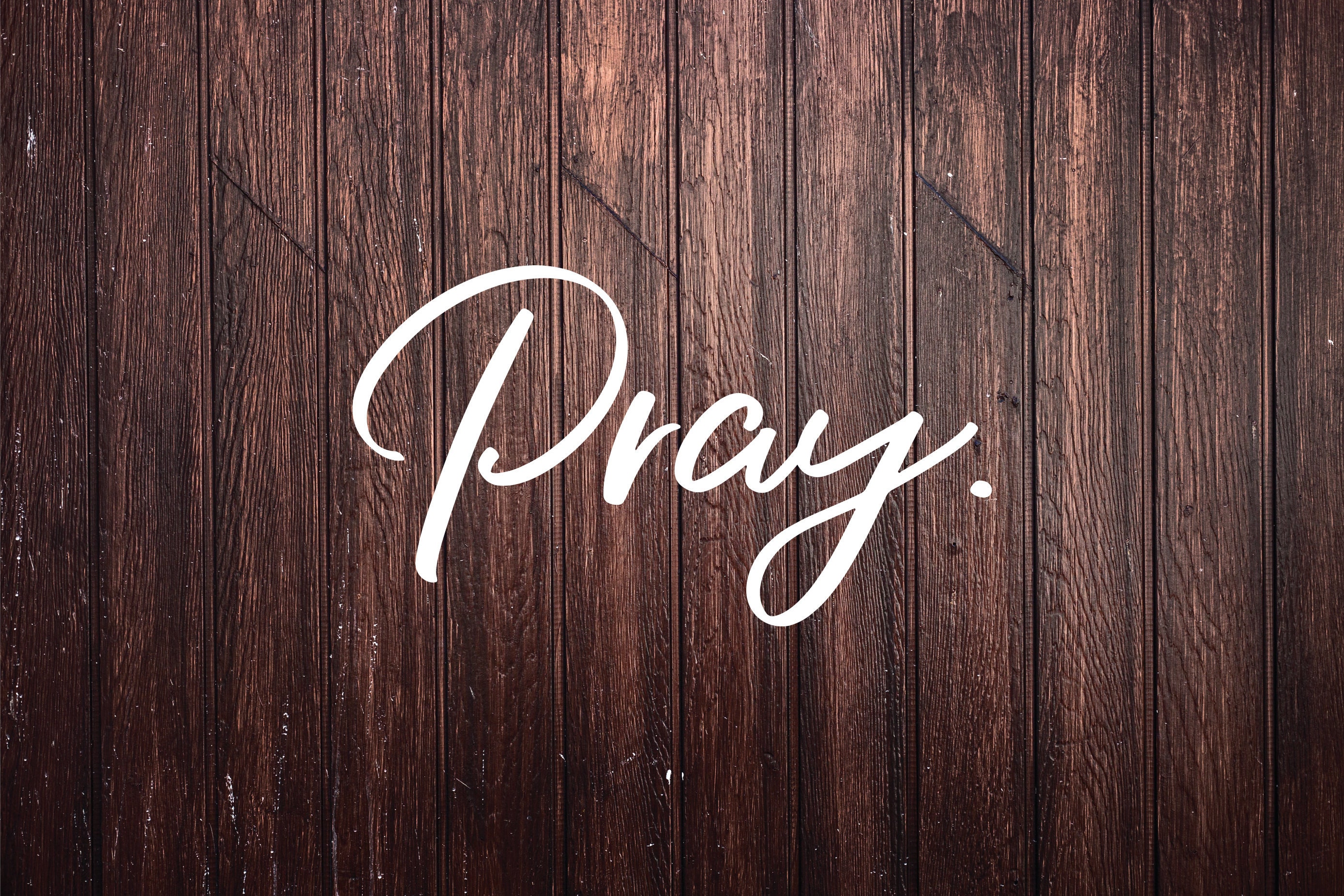 Pray. Car Decal Laptop Decal Pray Decal Pray Sticker - Etsy