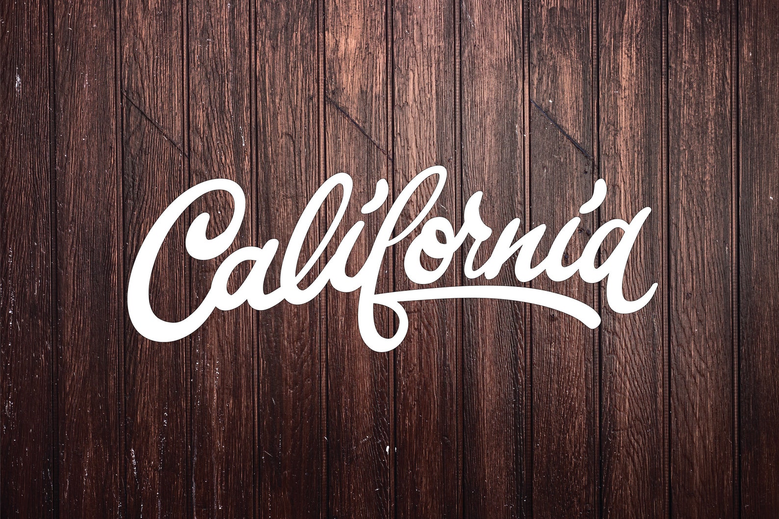 California Cursive Car Decal Laptop Decal Window Decal - Etsy