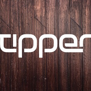 Tipper Car Decal Vinyl EDM Laptop Mac Phone iPhone Bumper Sticker ...