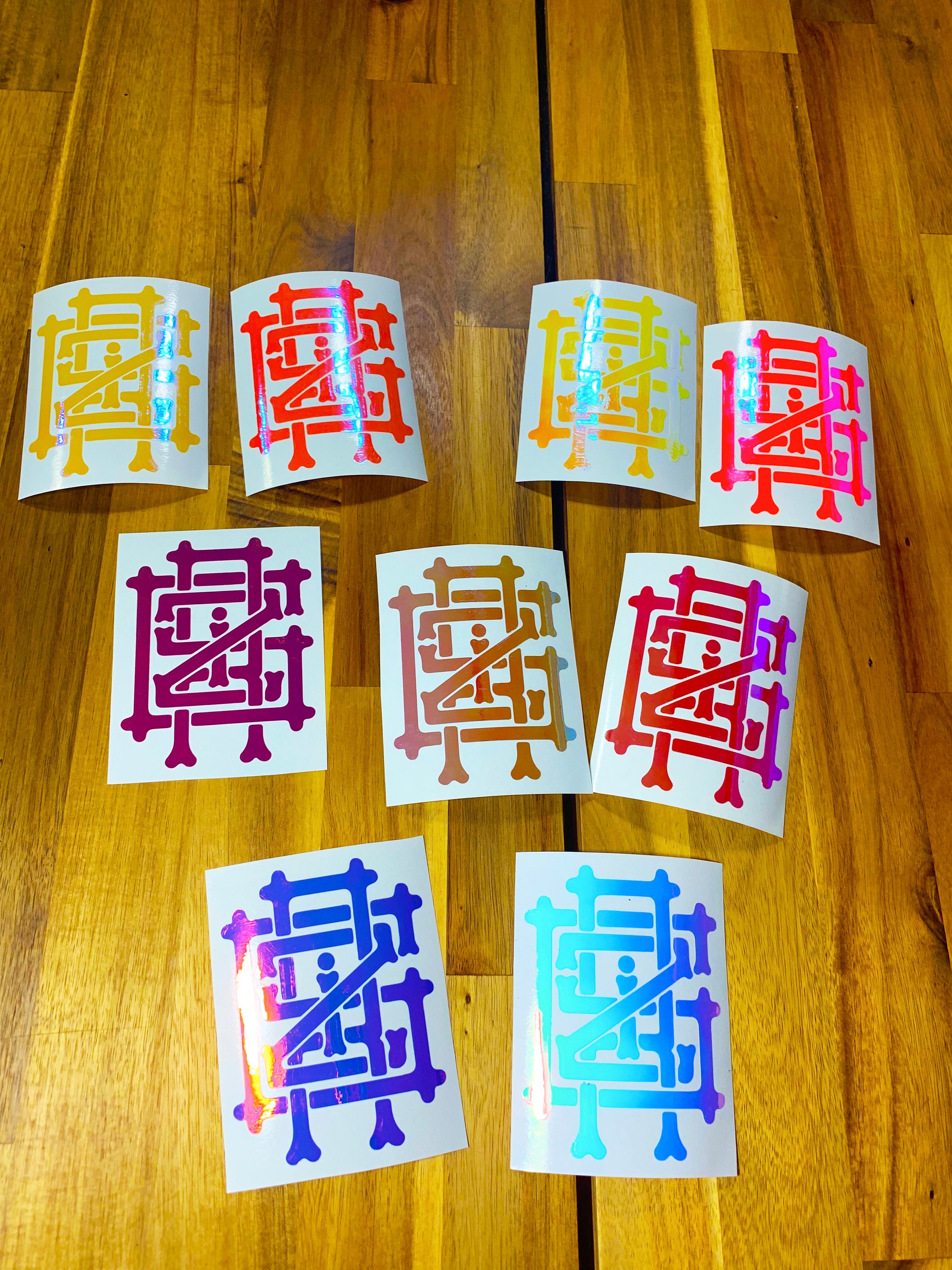 Griz Bones Holographic Car Decal Vinyl EDM Laptop Mac Phone - Etsy