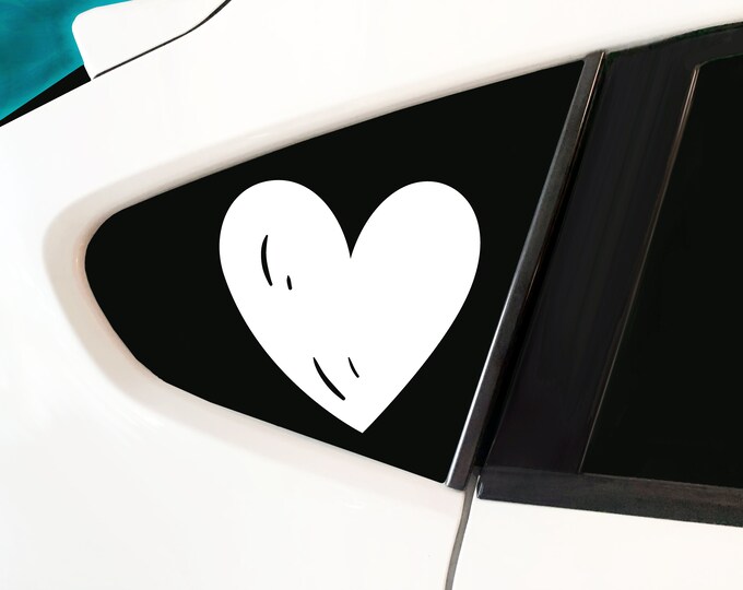 Heart Outline Decal Vinyl Car Decal Window Decal Laptop Decal Vinyl ...
