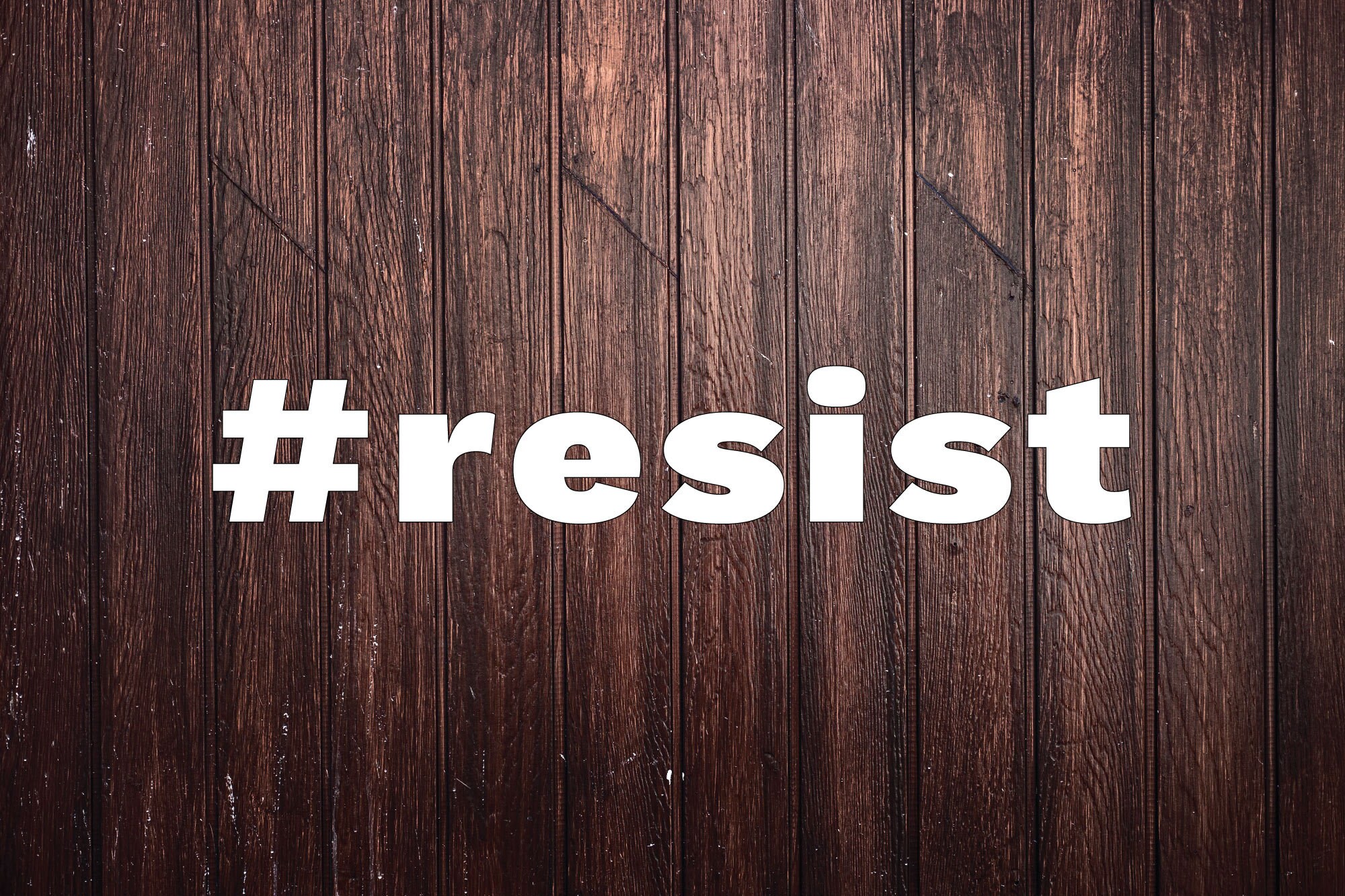 RESIST Three Stickers White 6 Inch Vinyl Bumper Sticker - Etsy