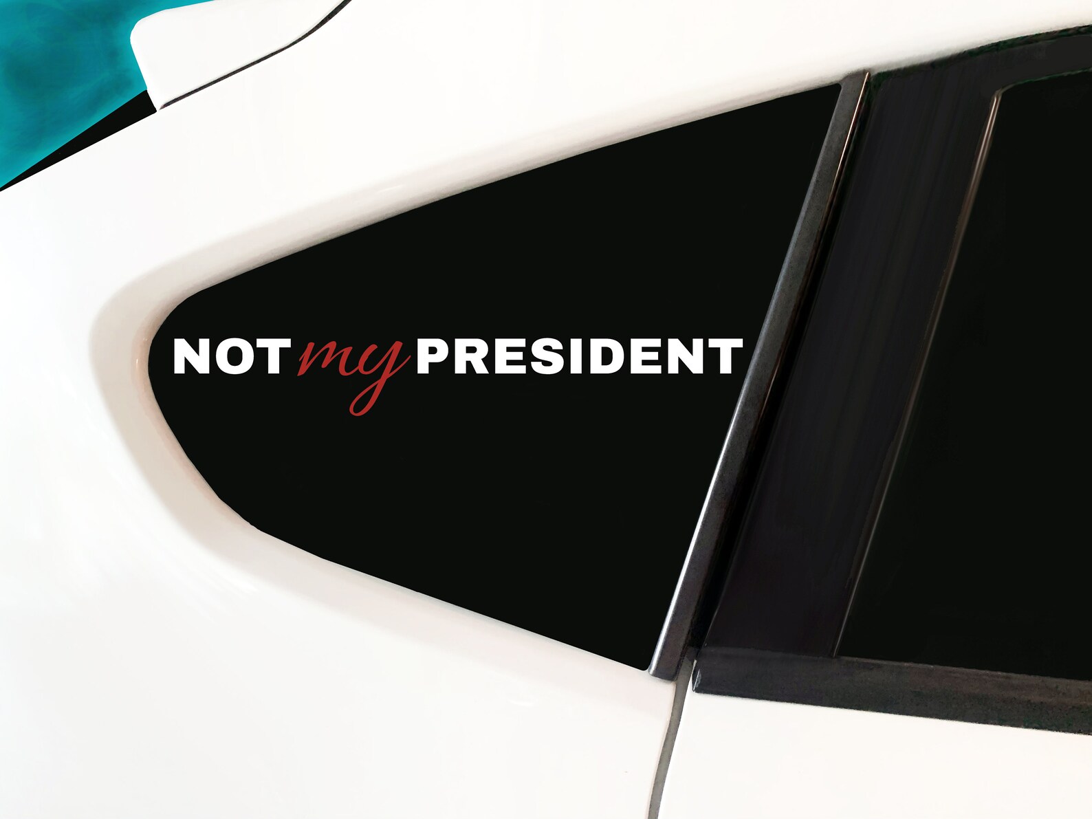 Not My President Decal (white/pick Your Color) 2024 Election Republican ...