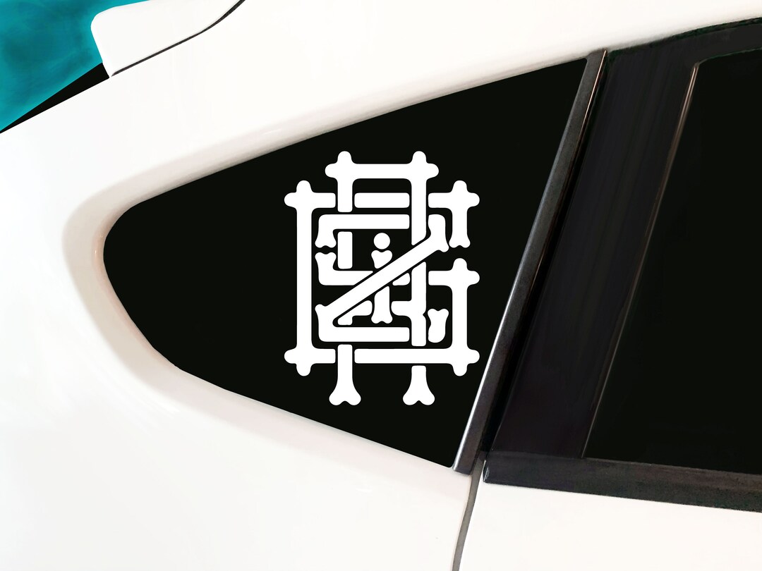 Griz Bones Car Decal Vinyl EDM Laptop Mac Phone iPhone Bumper Sticker ...