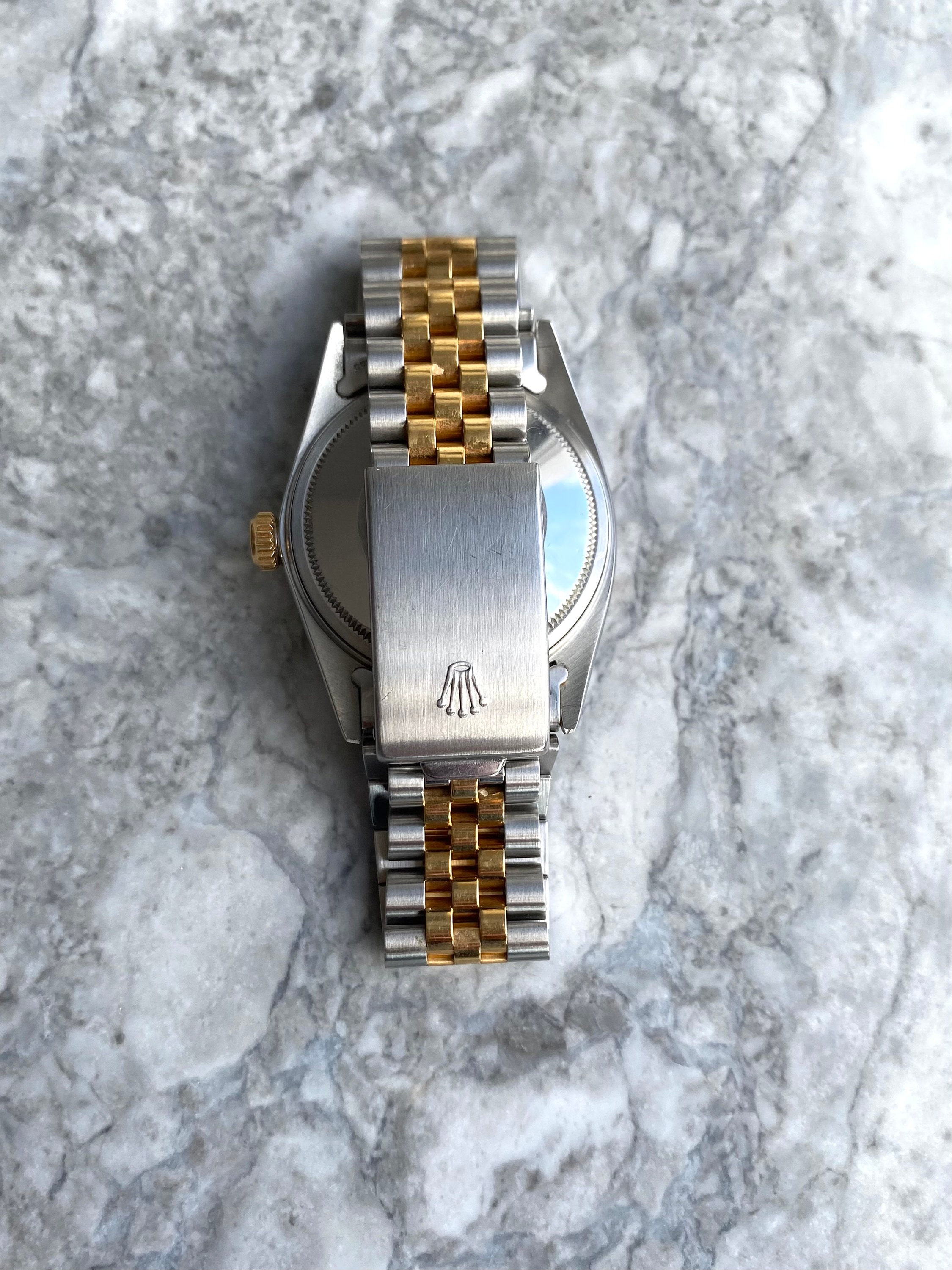 Vintage Rolex Datejust 80s Ref 16013 Automatic Two Tone White - Etsy