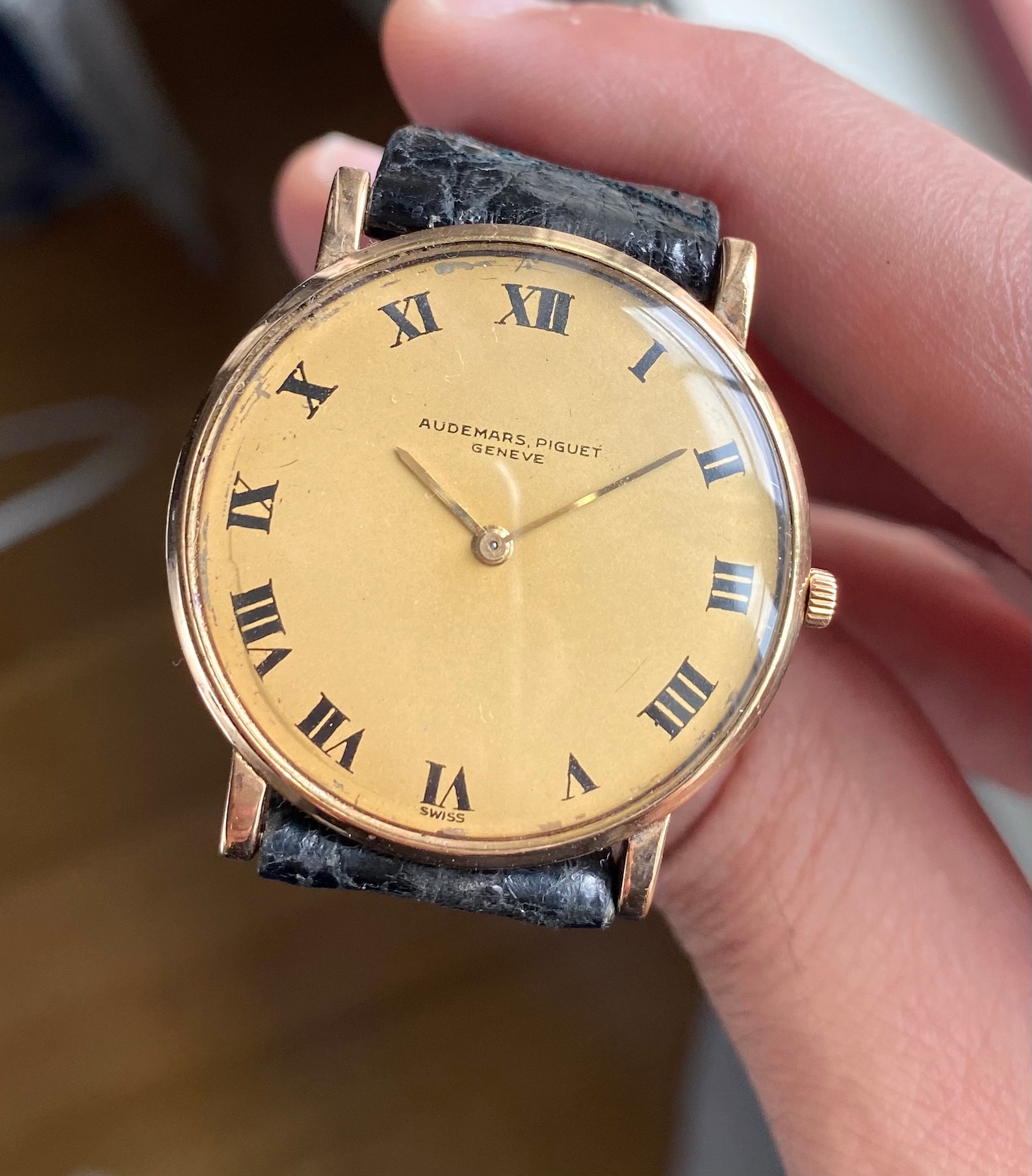 Vintage Audemars Piguet 60s 18K Yellow Gold Manual Wind Roman | Etsy