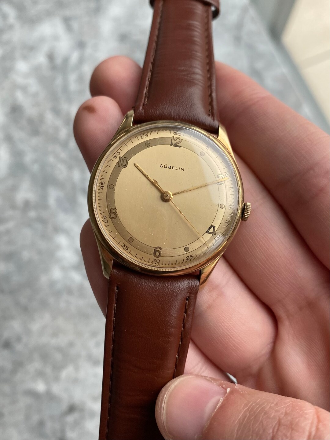 Vintage Gublin 1960s Manual Wind 18K Yellow Gold Champagne - Etsy