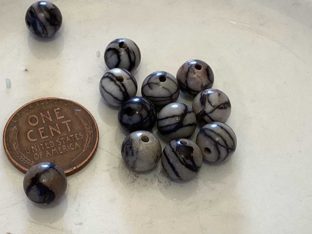 Black Silk Gemstones, Classy Stone Beads for Formal Attire, Black Silk ...