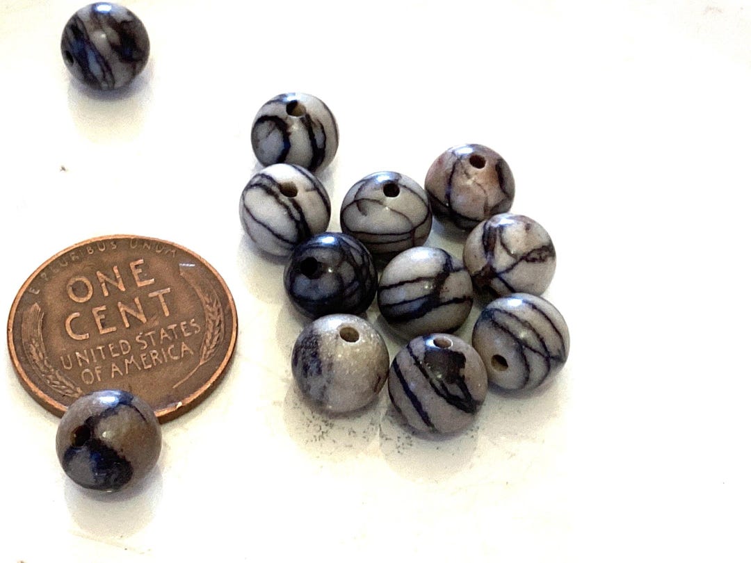 Black Silk Gemstones, Classy Stone Beads for Formal Attire, Black Silk ...