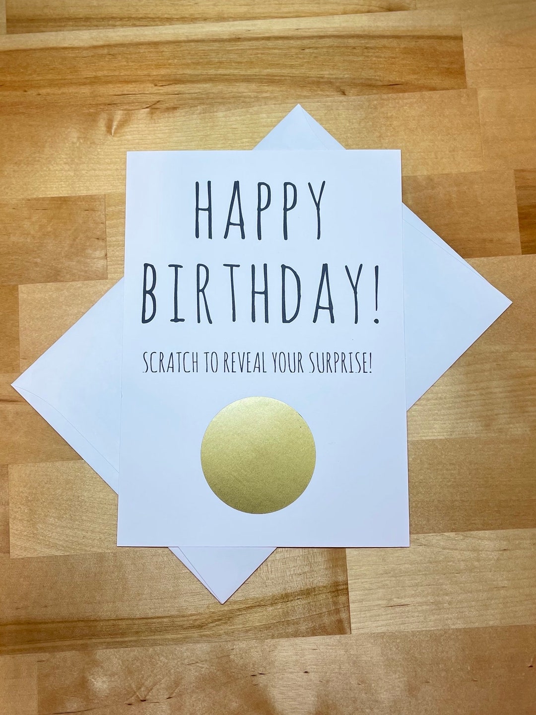 Birthday Card Scratch off | Birthday Present | Birthday Party ...