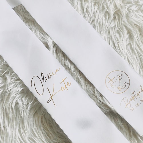 Baptism Stole Christening Stole. Sash | Etsy