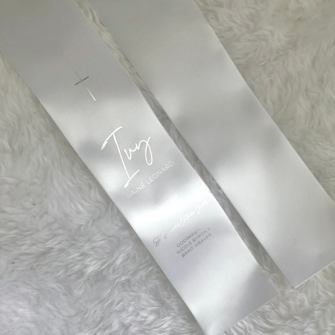 Baptism Stole / Christening Stole / Baptism Sash / Christening Sash ...