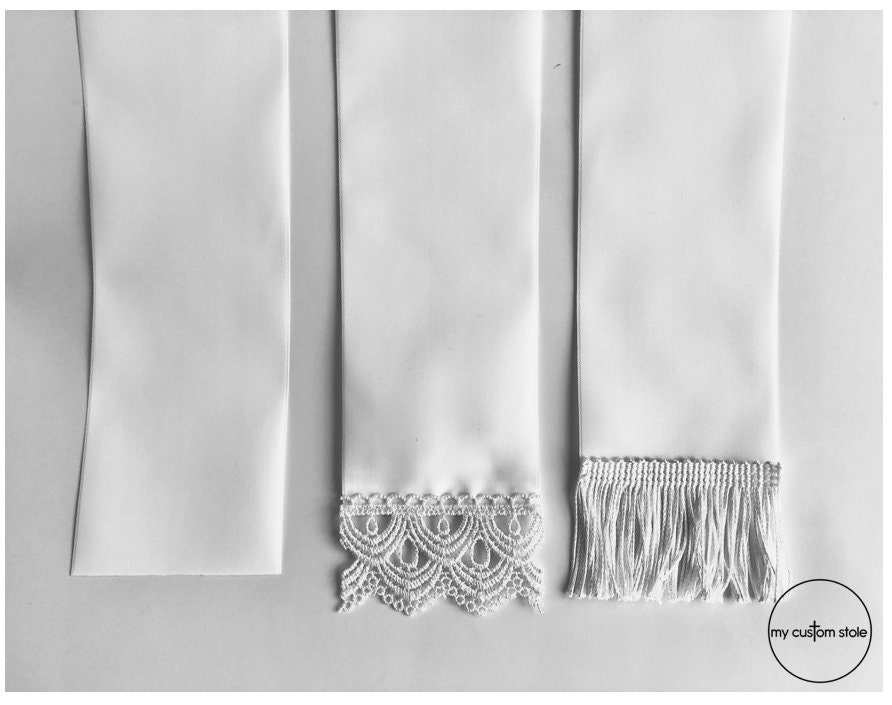 Custom Baptism Stole & Candle / Christening Stole Candle Set | Etsy