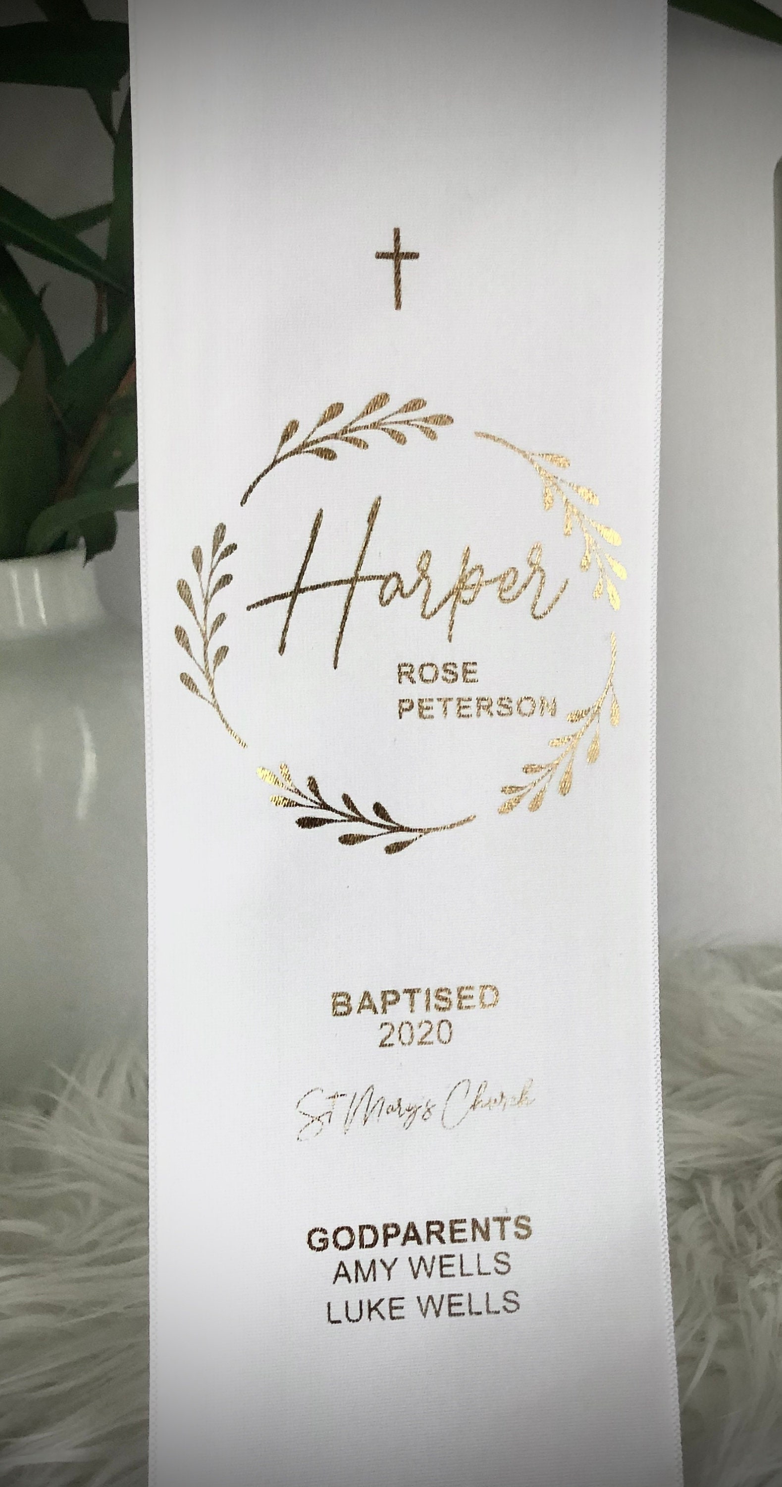 Baptism Stole / Christening Stole / Baptism Sash / Christening | Etsy