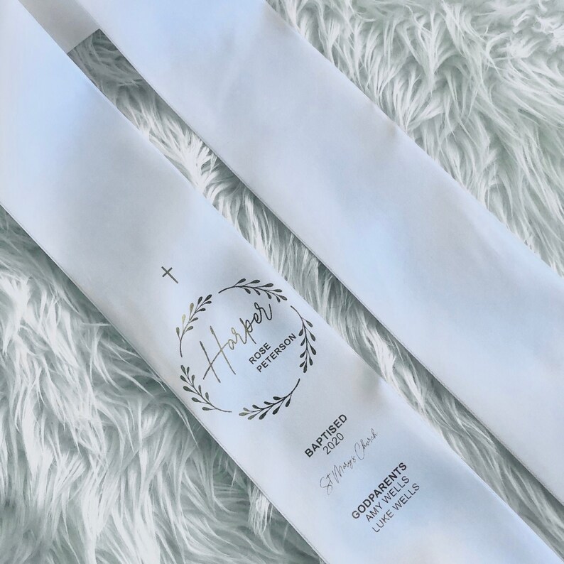 Baptism Stole / Christening Stole / Baptism Sash / Christening | Etsy