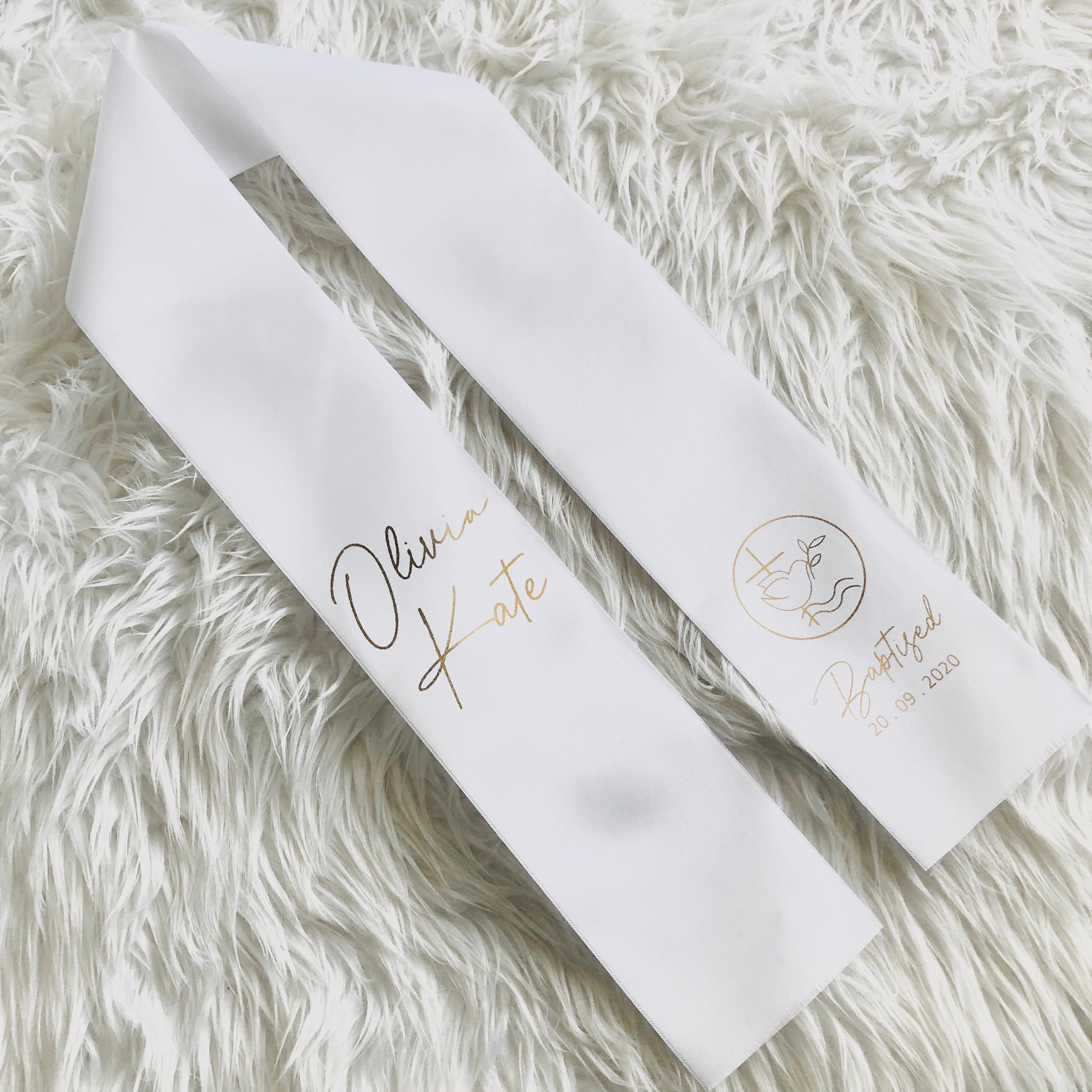 Baptism Stole / Christening Stole / Baptism Sash / Christening | Etsy