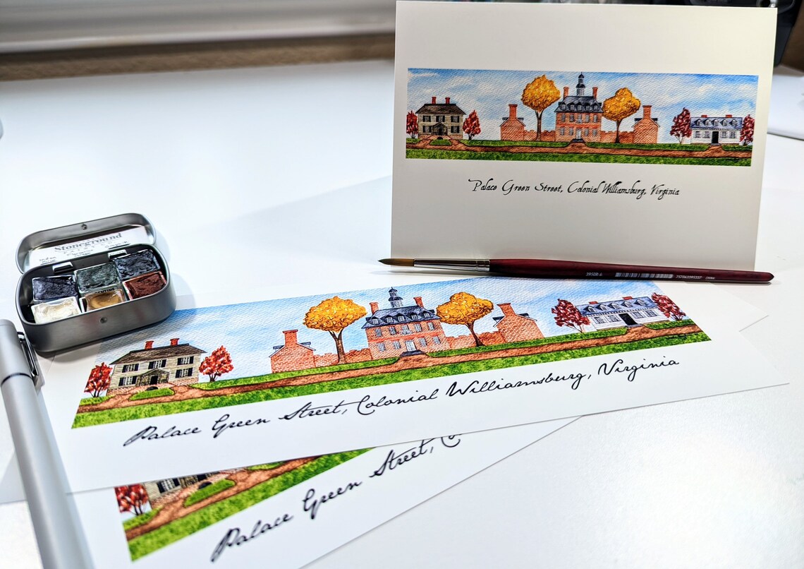 Colonial Williamsburg PRINTS, Blank Greeting Cards, Bookmarks, Colonial ...