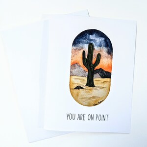 Desert Themed Notecards, Blank Watercolor Notecards, Saguaro Cactus ...