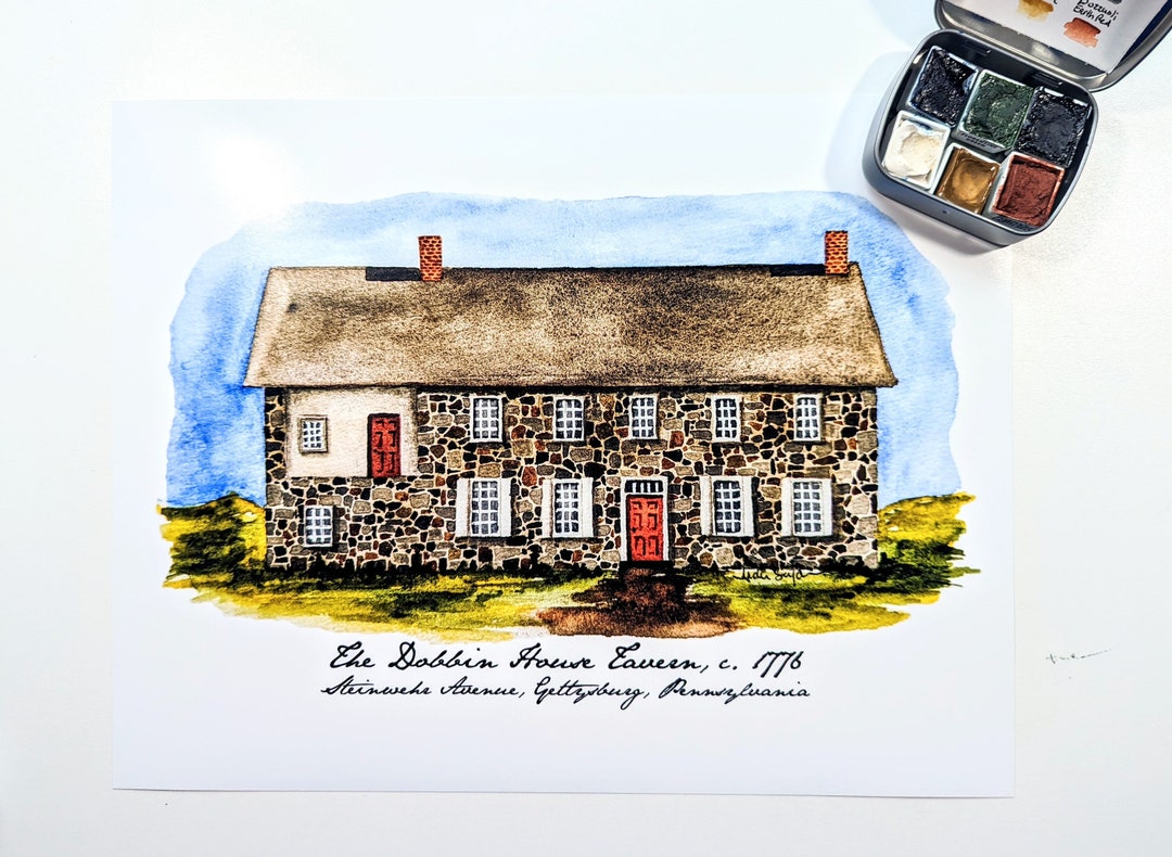 Dobbin House Print: Gettysburg Historic Landmark, American History ...