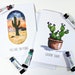 Desert Themed Notecards, Blank Watercolor Notecards, Saguaro Cactus ...