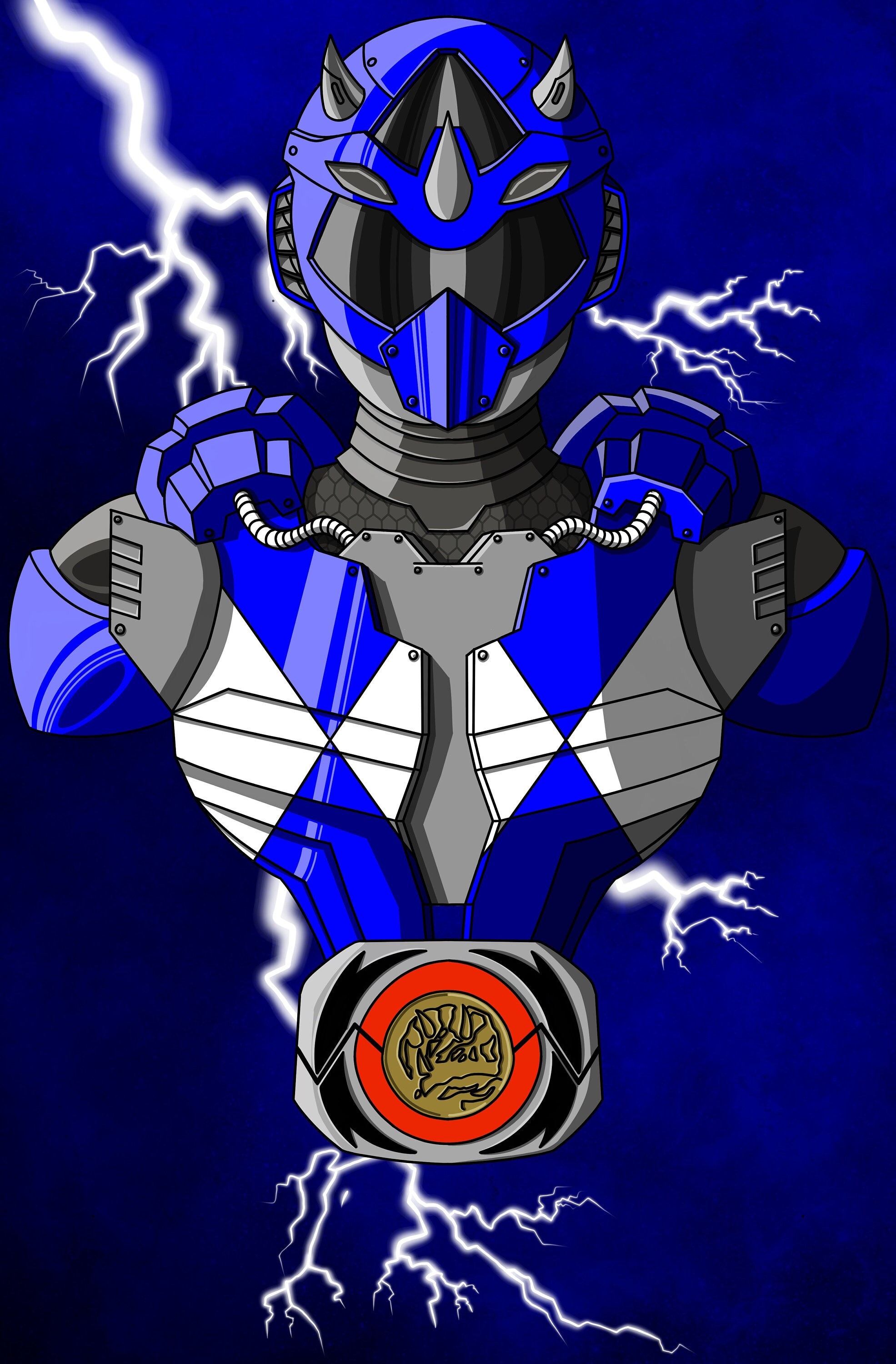 Blue Power Ranger Samurai Symbol