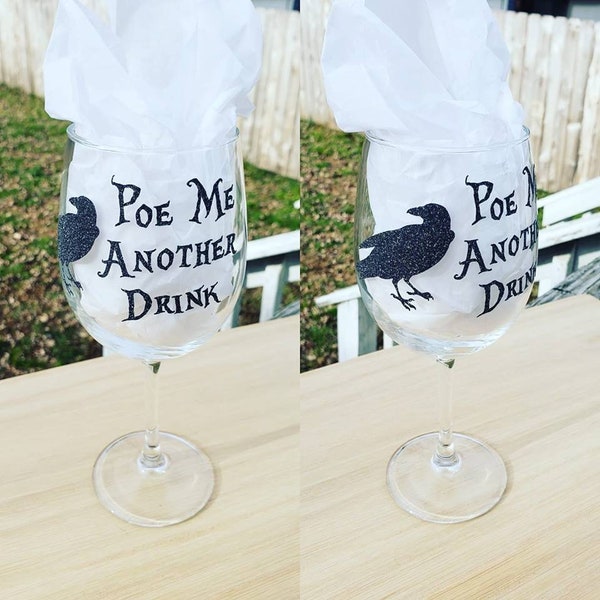 Crow Wine Glass - Etsy