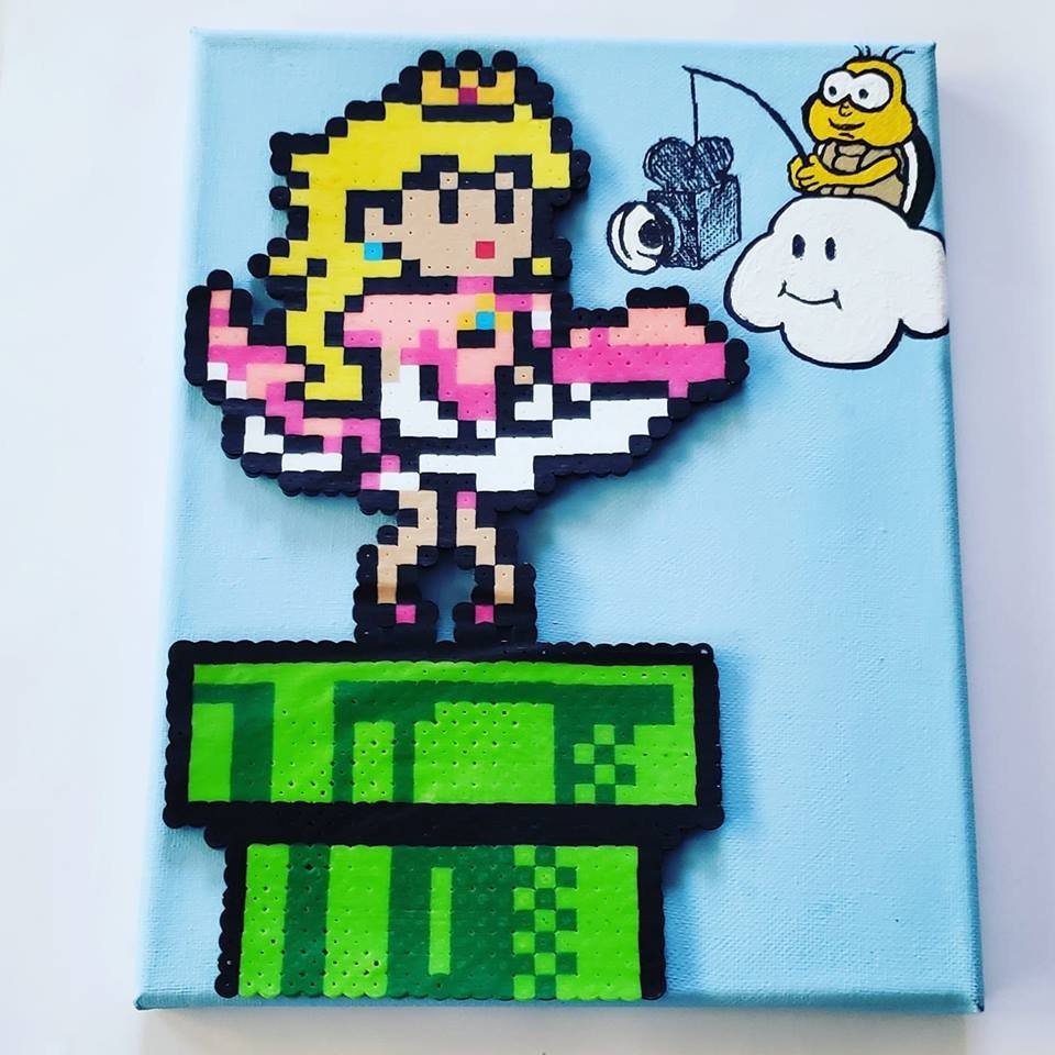 Mario Inspired Princess Peach in Iconic Marilyn Monroe Pose - Etsy