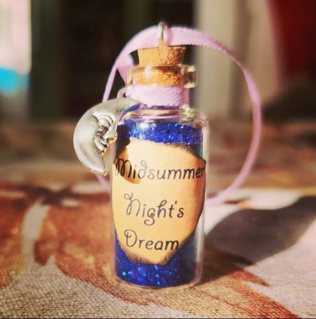 Midsummer Night's Dream Keepsake Handmade Vial Ornament or Keychain ...