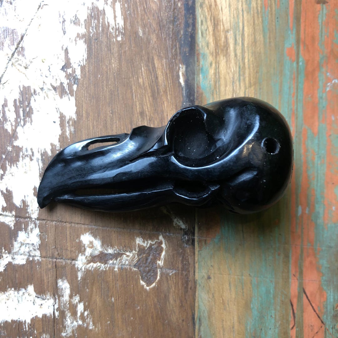 Horn Carvings, Crow Skull (3 Sizes) - Etsy
