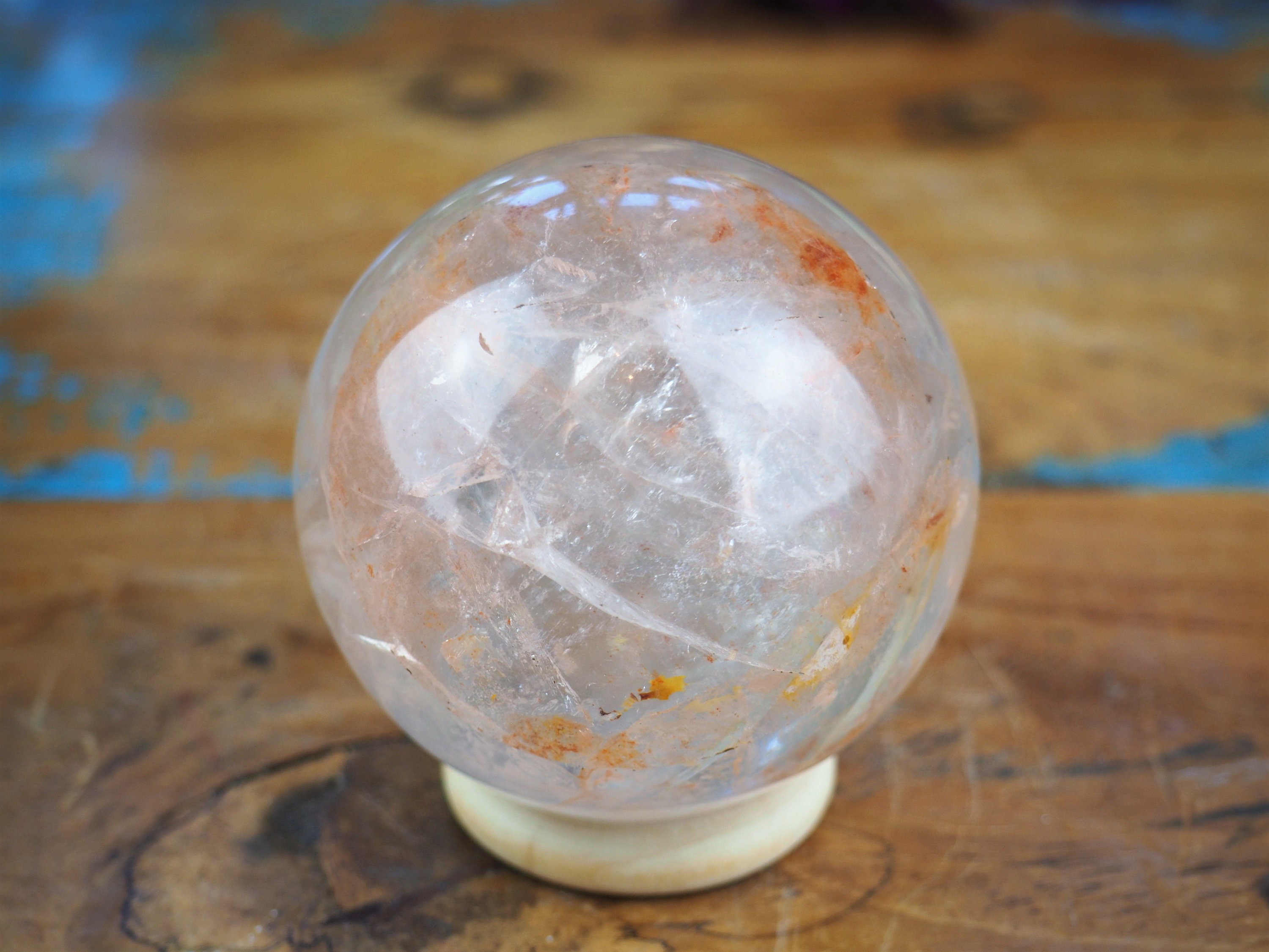 Rose Hematoid Quartz Spheres, Small Orb Ball Red Rock Worry Calming ...