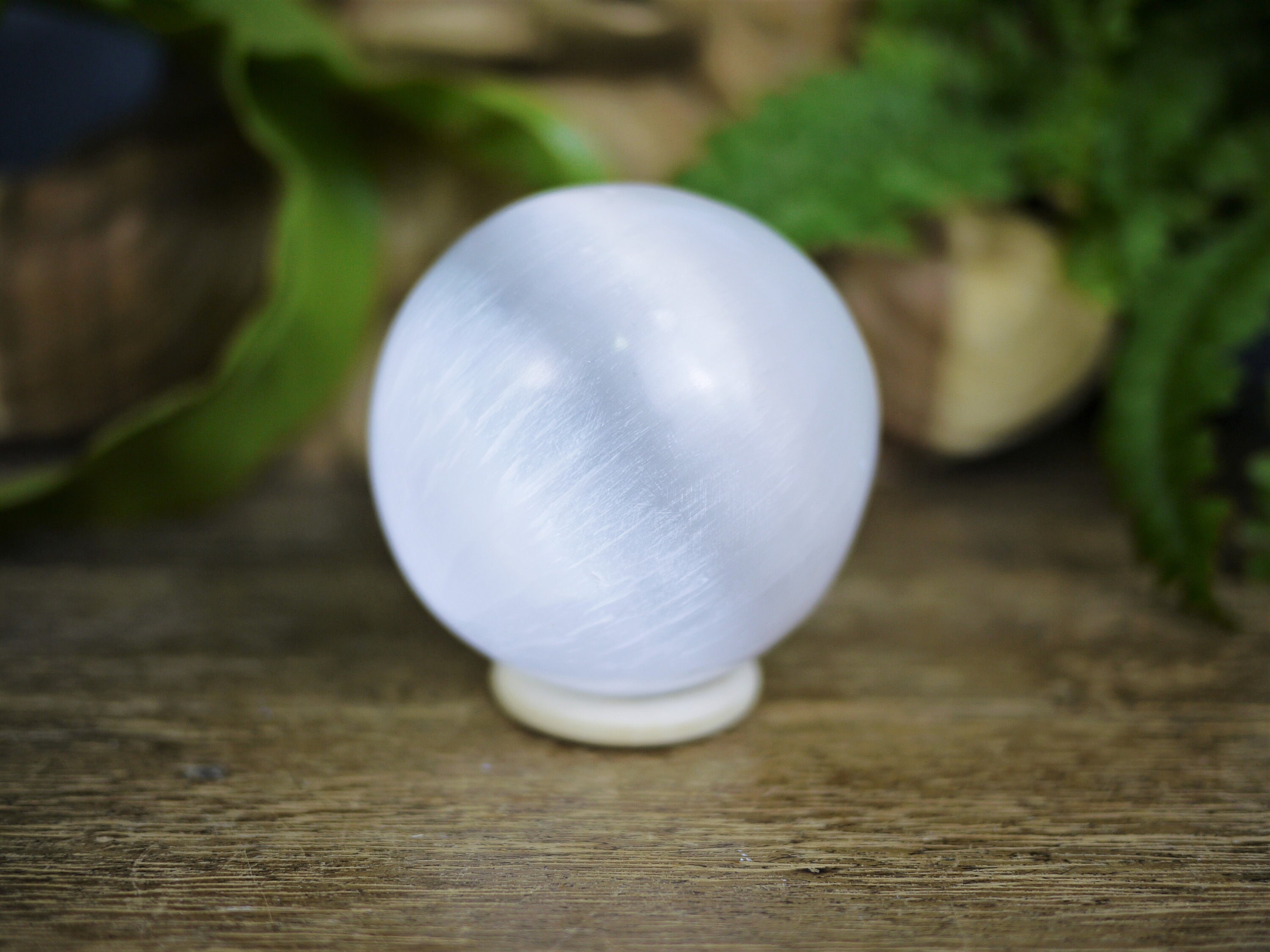 7cm Medium Selenite Spheres, Satin Spar Orb, Desert Rose Ball, Crystal ...
