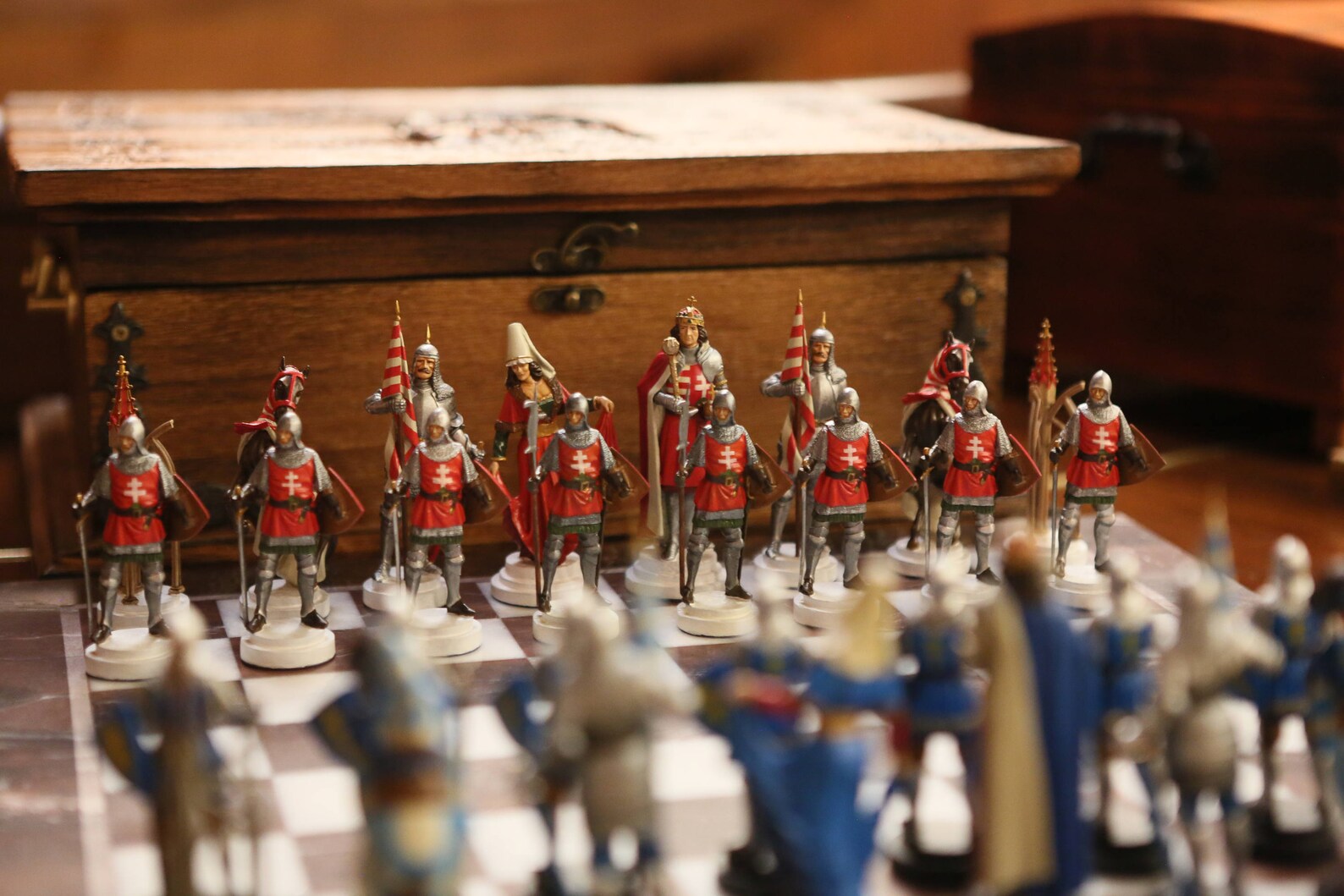 Handmade Chess Set Hungarian - Hand Painted - Etsy