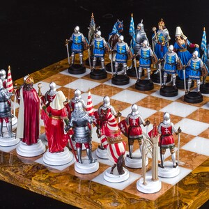 Handmade Chess Set Hungarian - Hand Painted - Etsy