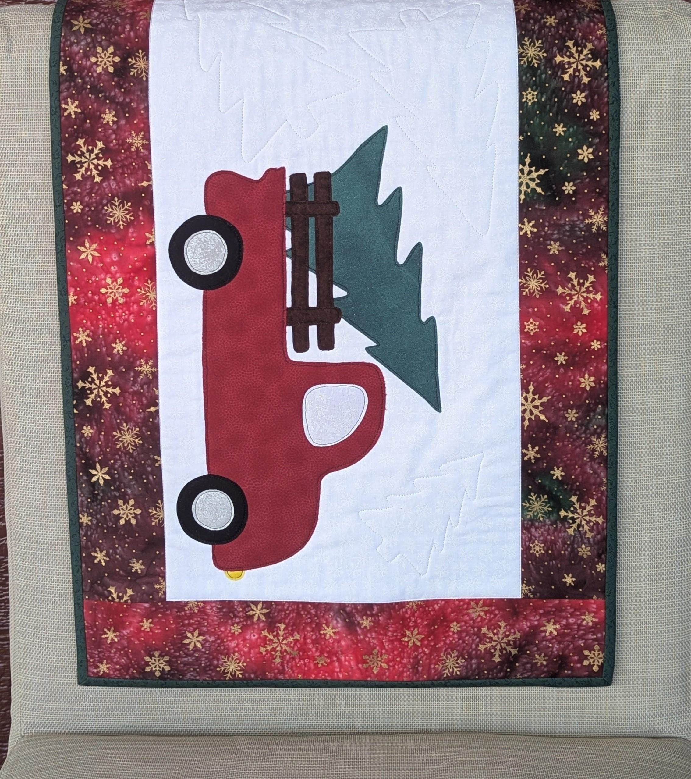 Christmas Truck Table Runner - Digital Pattern - Etsy