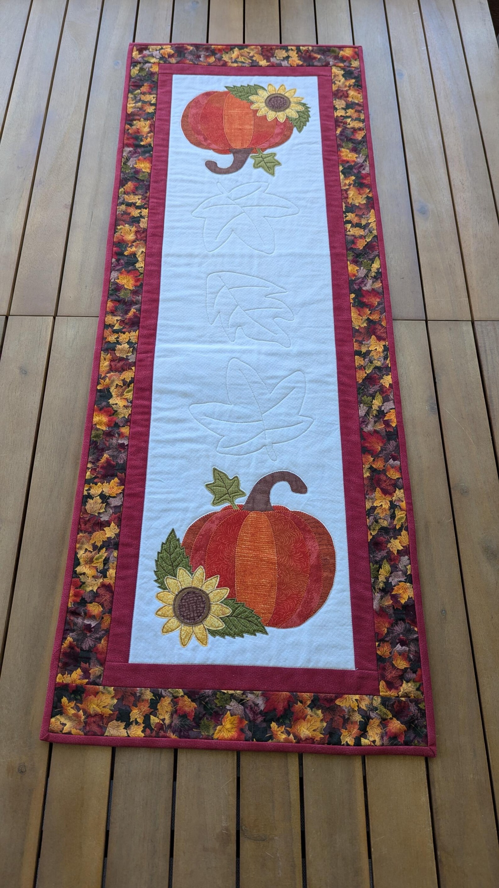 Pumpkin & Sunflower Table Runner - Digital Pattern - Etsy
