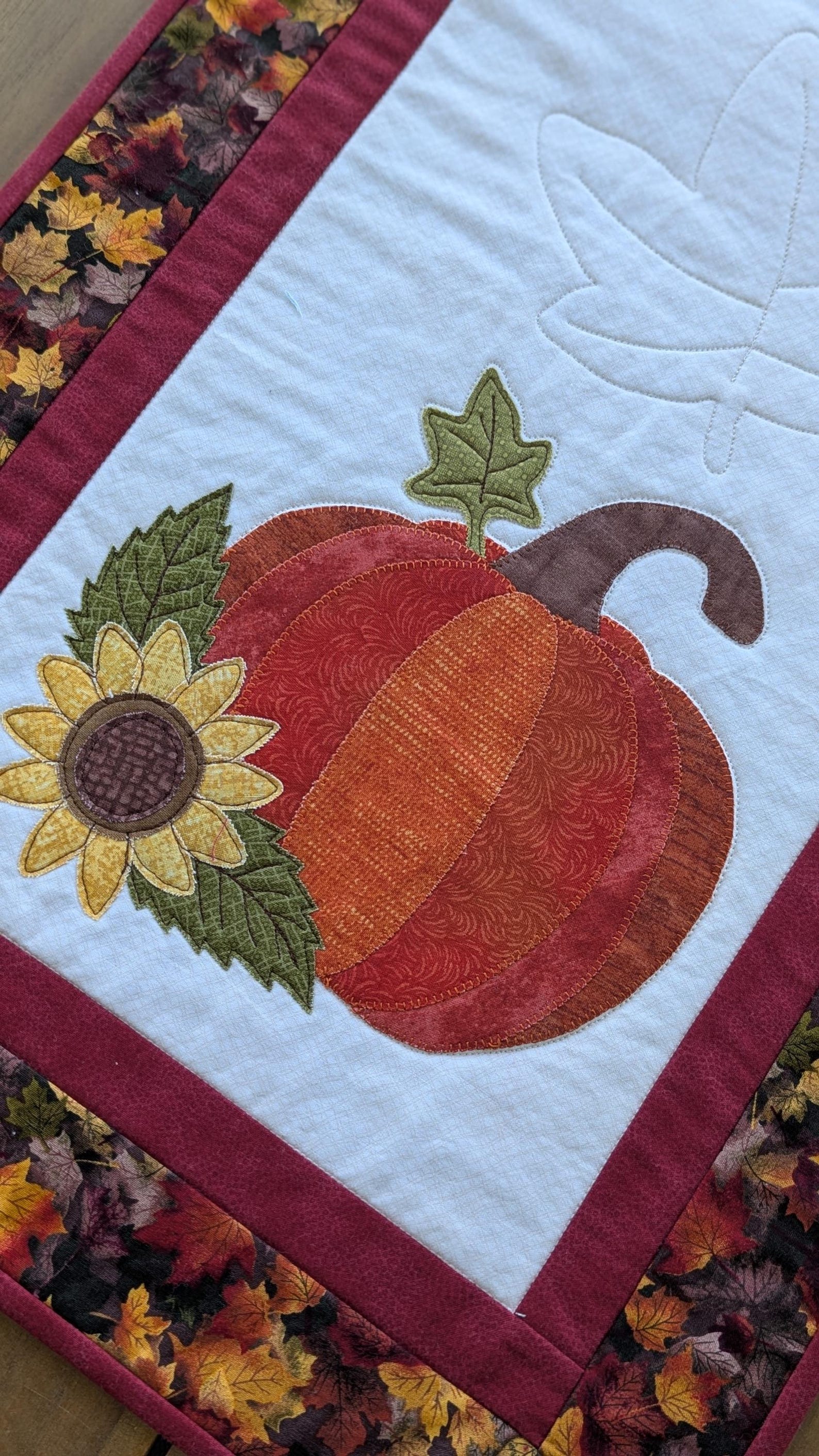 Pumpkin & Sunflower Table Runner - Digital Pattern - Etsy