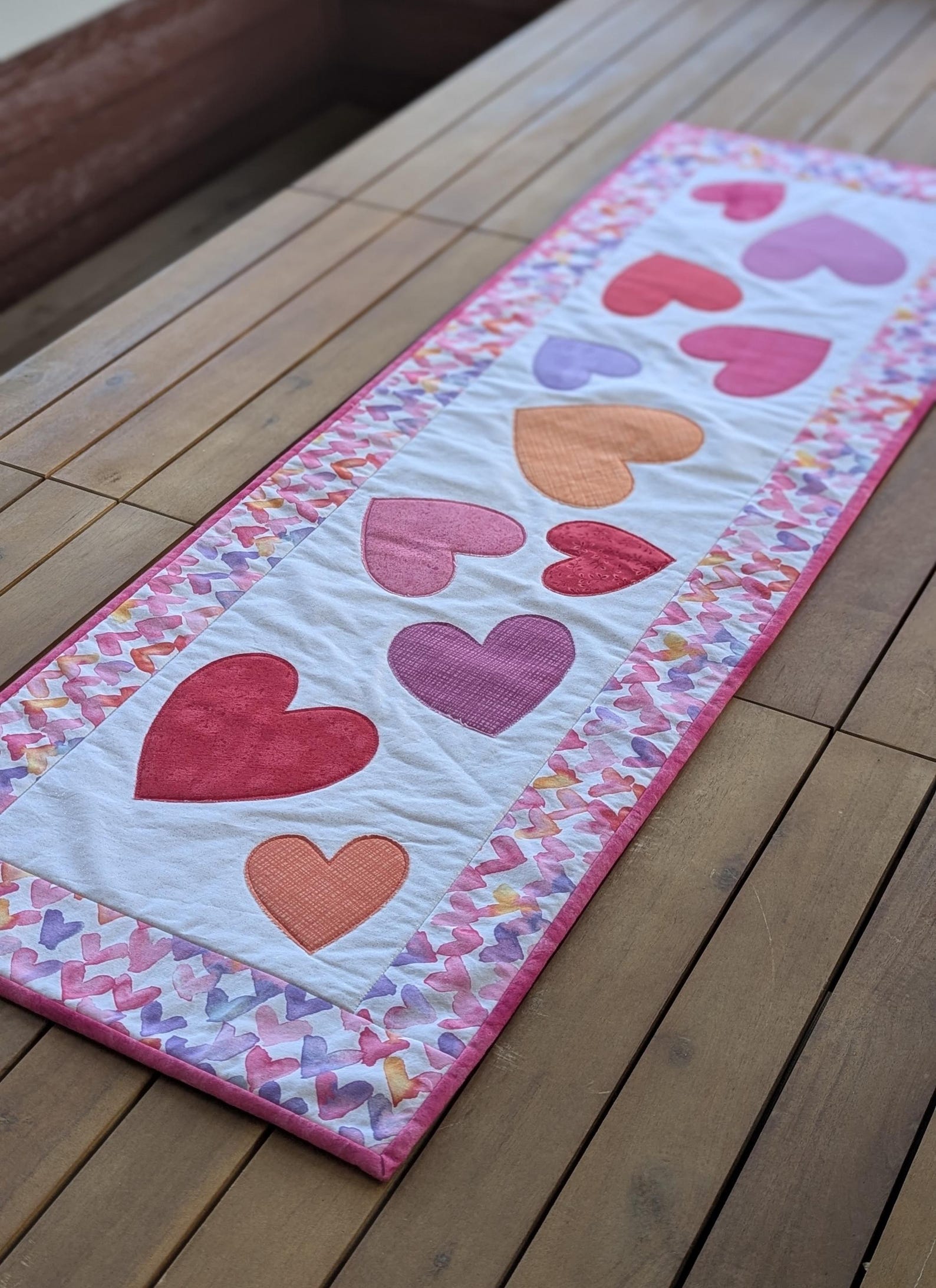 Valentine’s Day Table Runner - Digital Pattern - Etsy
