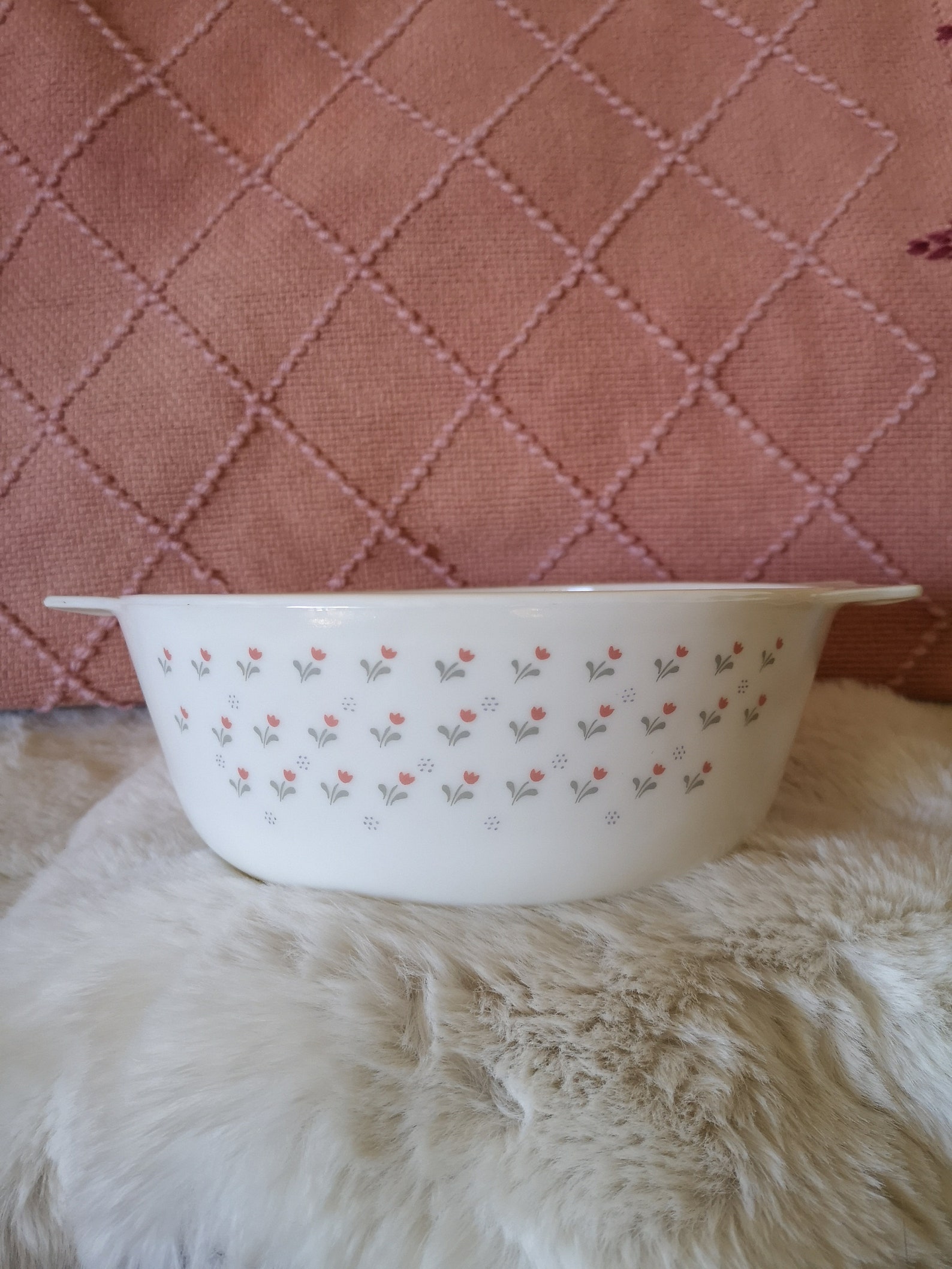 Vintage Pyrex England Laura Pattern Tulips Casserole Dish - Etsy