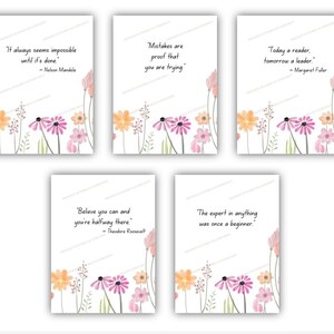Printable Inspirational Quote Images, Digital Wall Art for Classroom ...