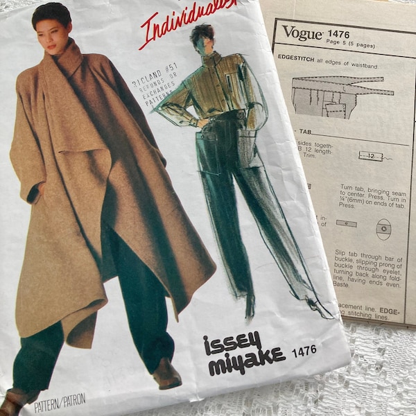 Issey Miyake Vogue Pattern - Etsy
