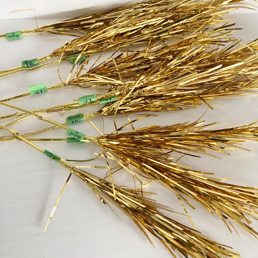 1960/70s Large Gold Foil Florists Picks, Vintage Floral Picks Made in ...