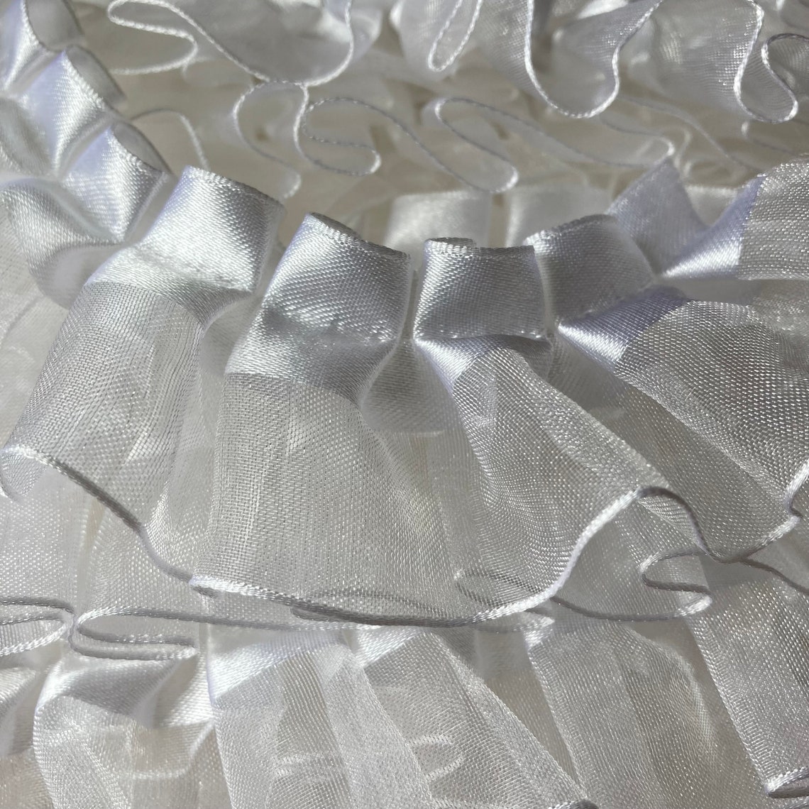 Box Pleat White Trim 1.5 Wide Made in the USA Sold by - Etsy