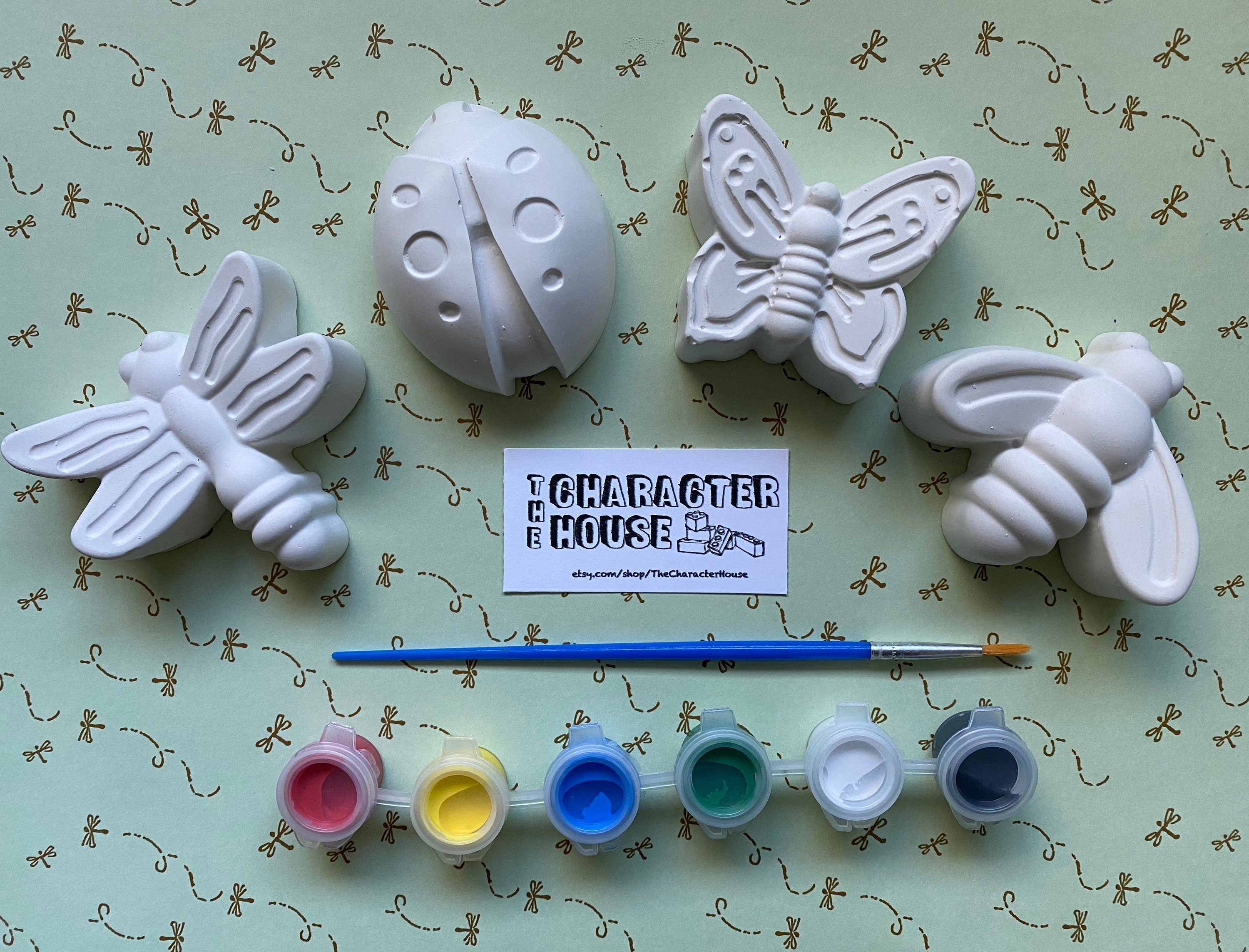 Bug Painting Kit Home Craft Kit for Kids Ceramic | Etsy
