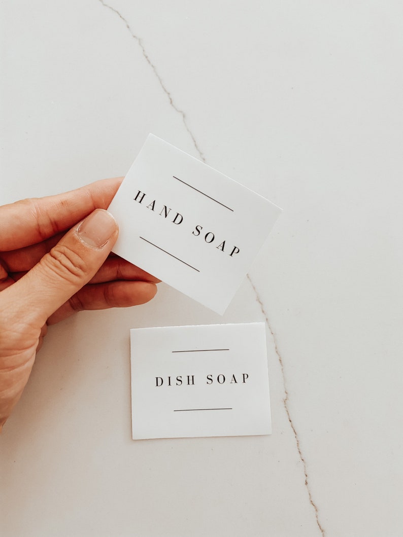 Hand and Dish Soap Labels ONLY - Etsy